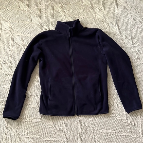 Uniqlo | Jackets & Coats | Fleece Navy Uniqlo Zip Up | Poshmark